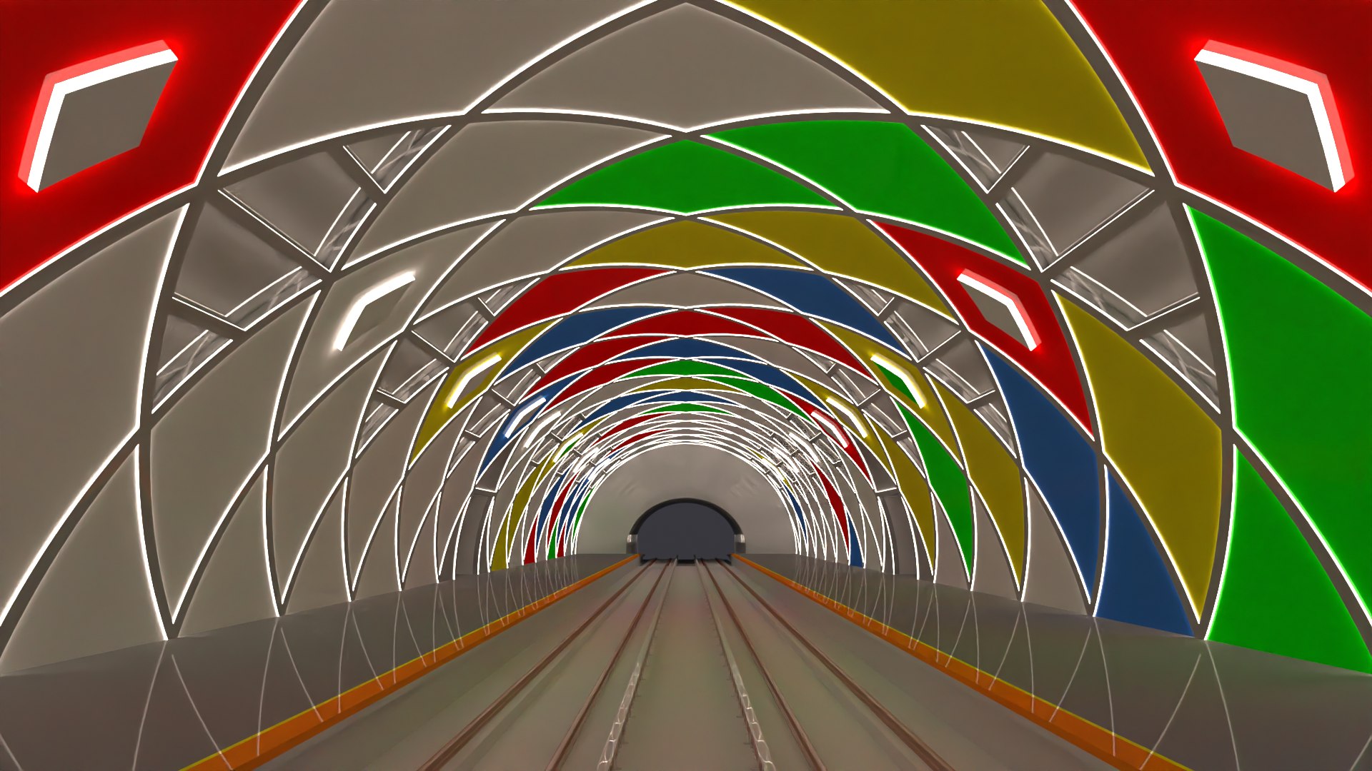 3D Metro Station Model - TurboSquid 2039200