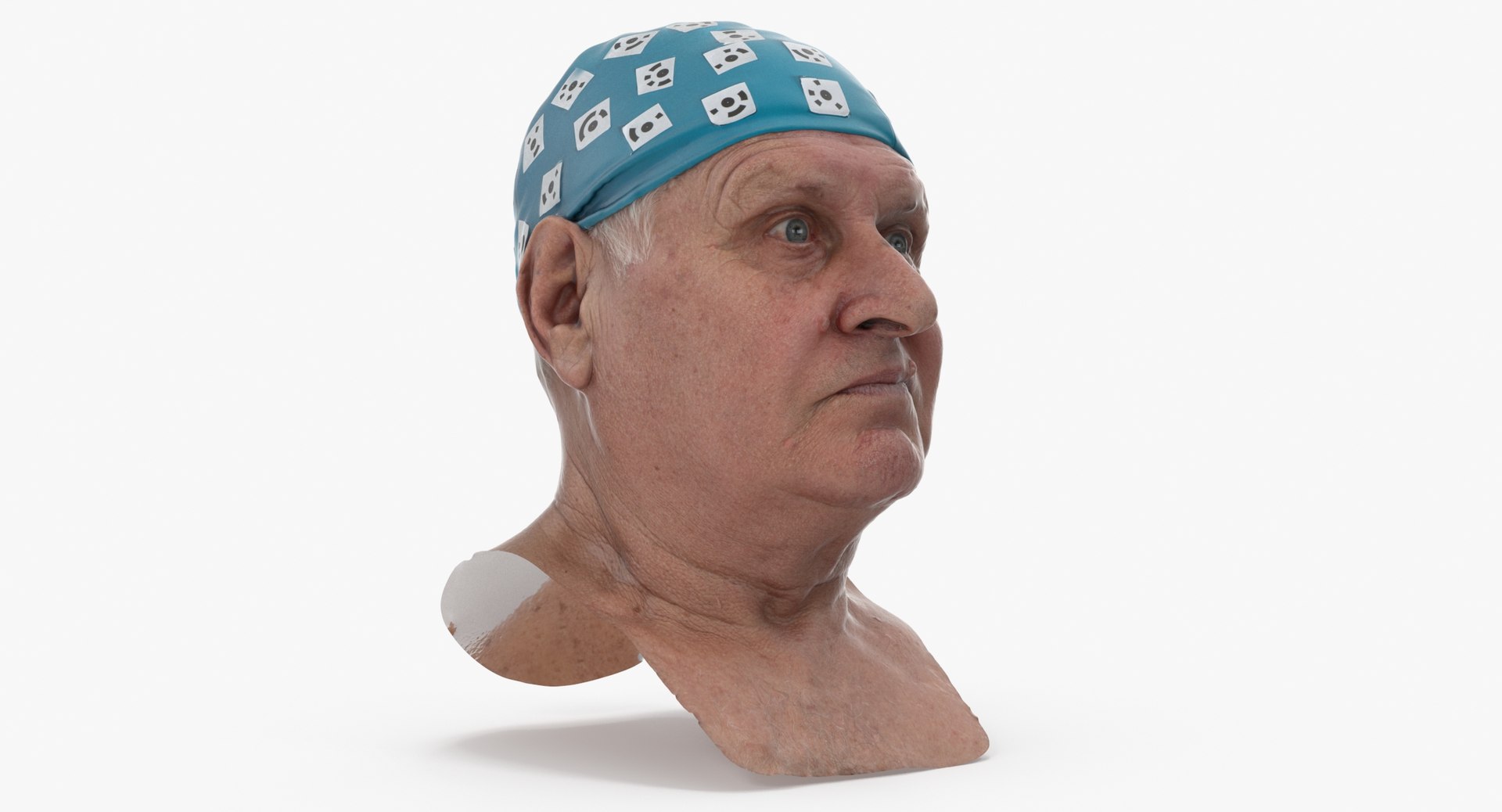 3D Homer Human Head Outer Brow Raiser Both AU2 Clean Scan - TurboSquid ...
