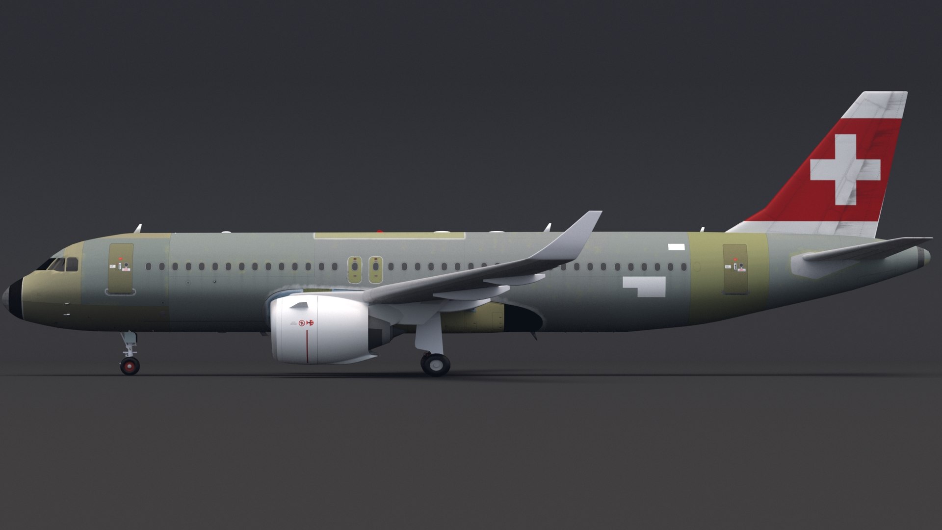 3D Swiss Air A320 - TurboSquid 1519163