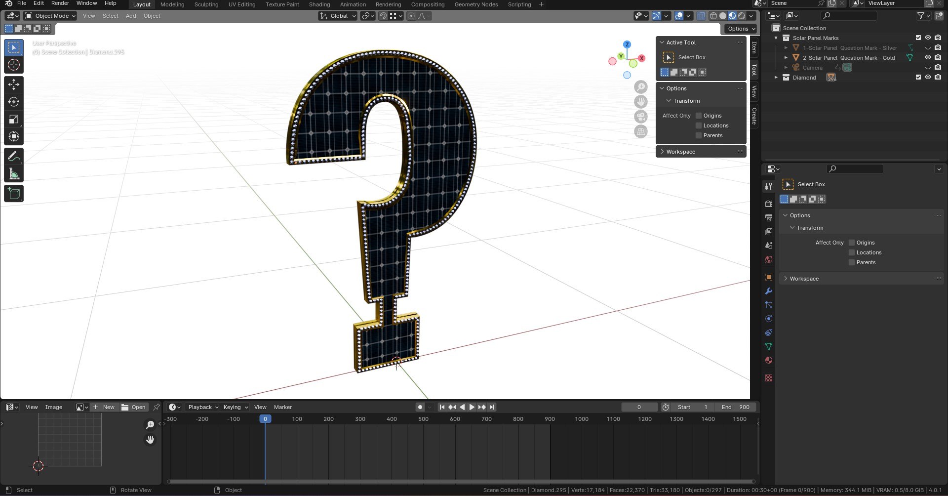 3D Solar Panel Question Mark - TurboSquid 2242447