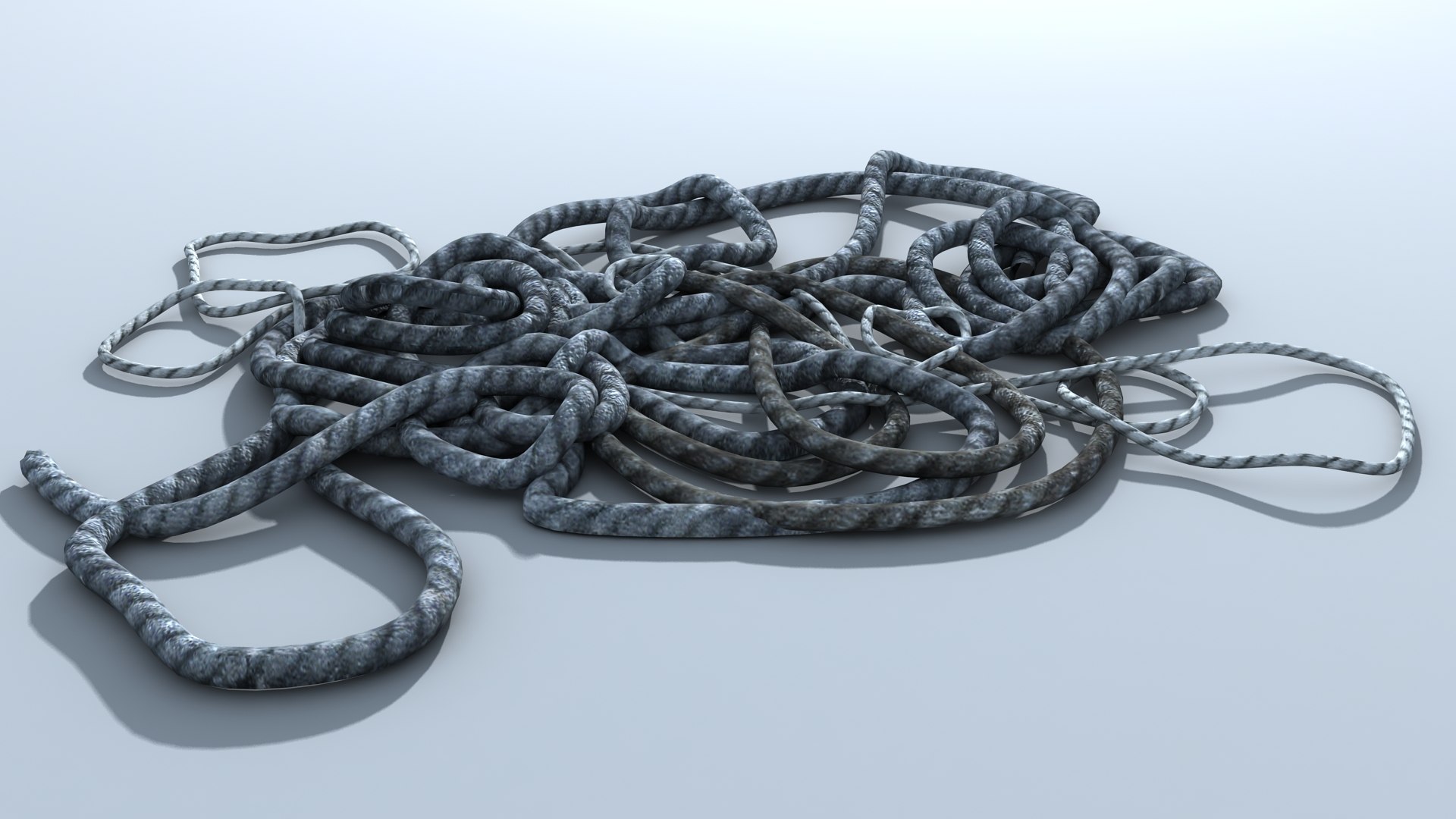 Coiled Ropes 3d Model