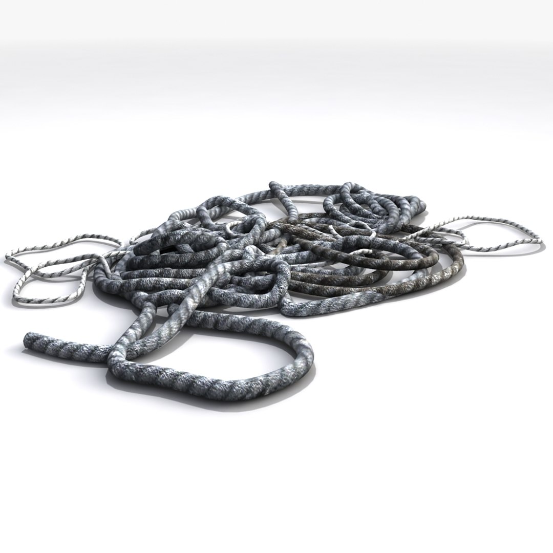 coiled ropes 3d model