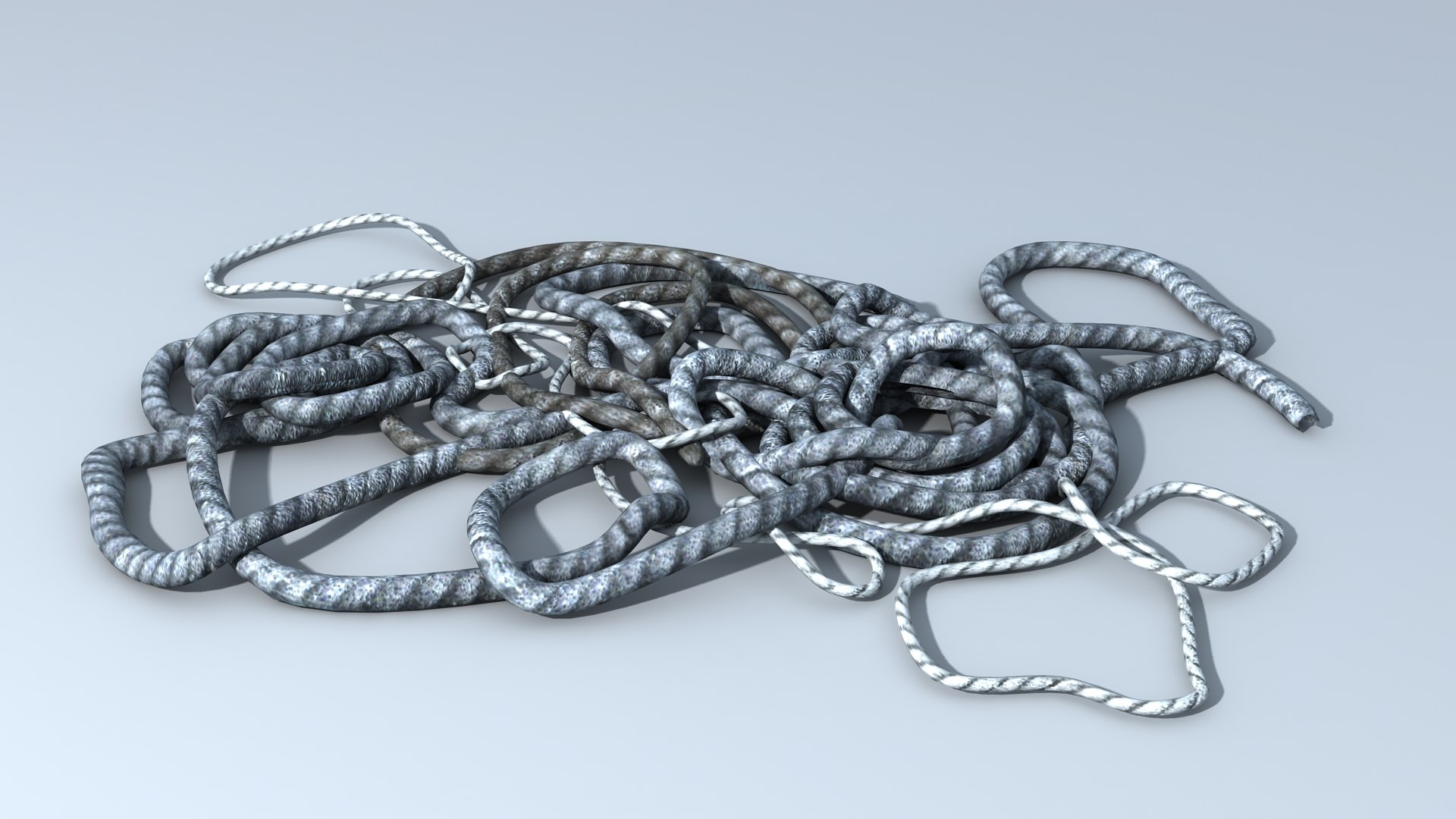 Coiled Ropes 3d Model