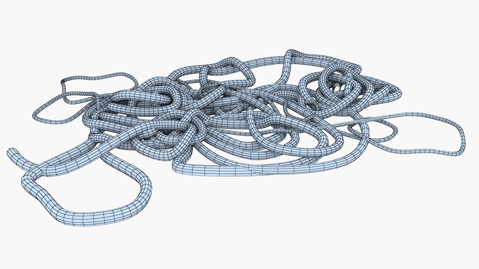Coiled Ropes 3d Model