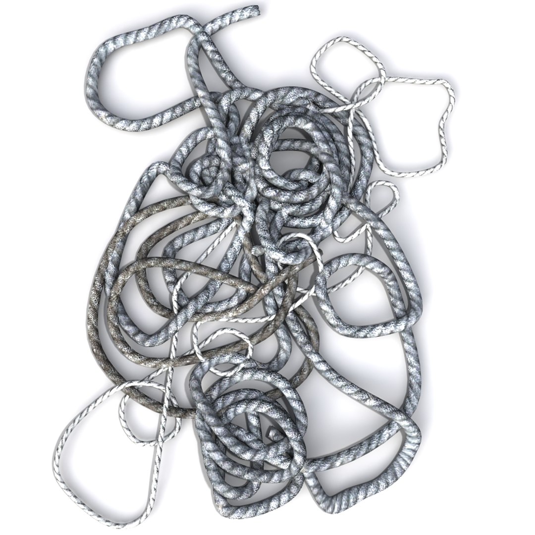 Coiled Ropes 3d Model