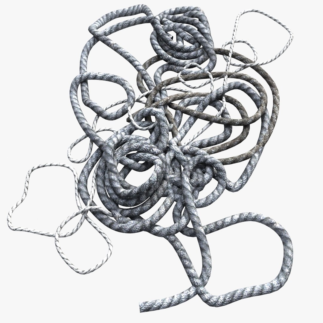 coiled ropes 3d model