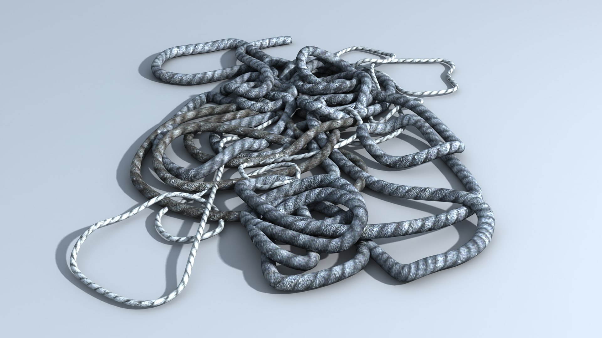 Coiled Ropes 3d Model