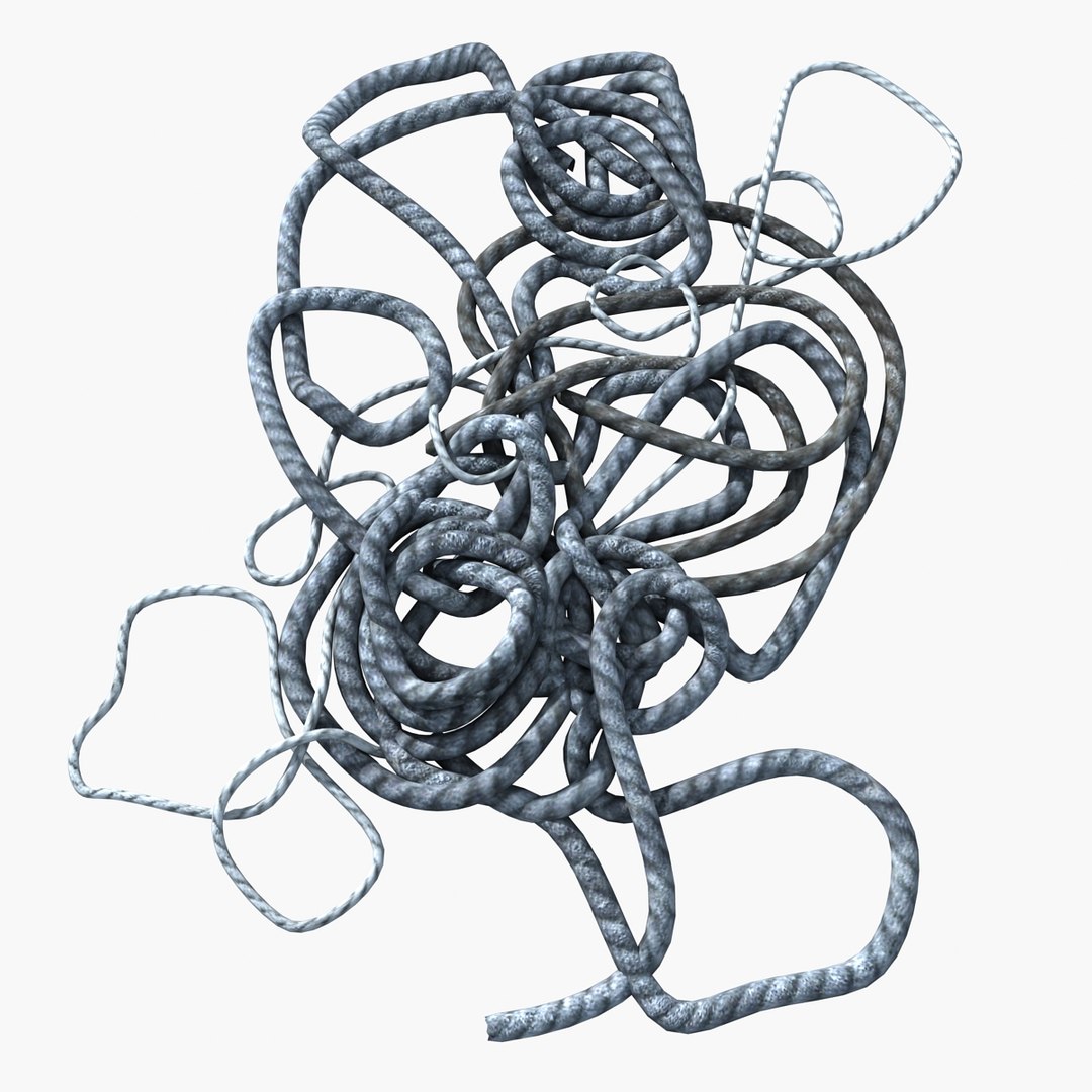 coiled ropes 3d model