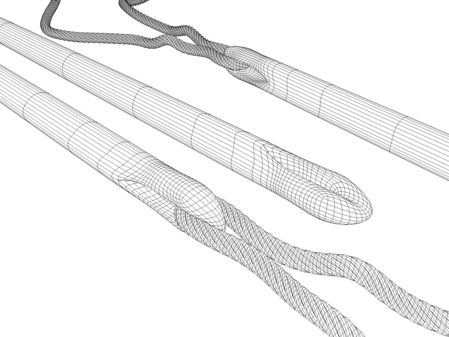 3d model sewing needle string