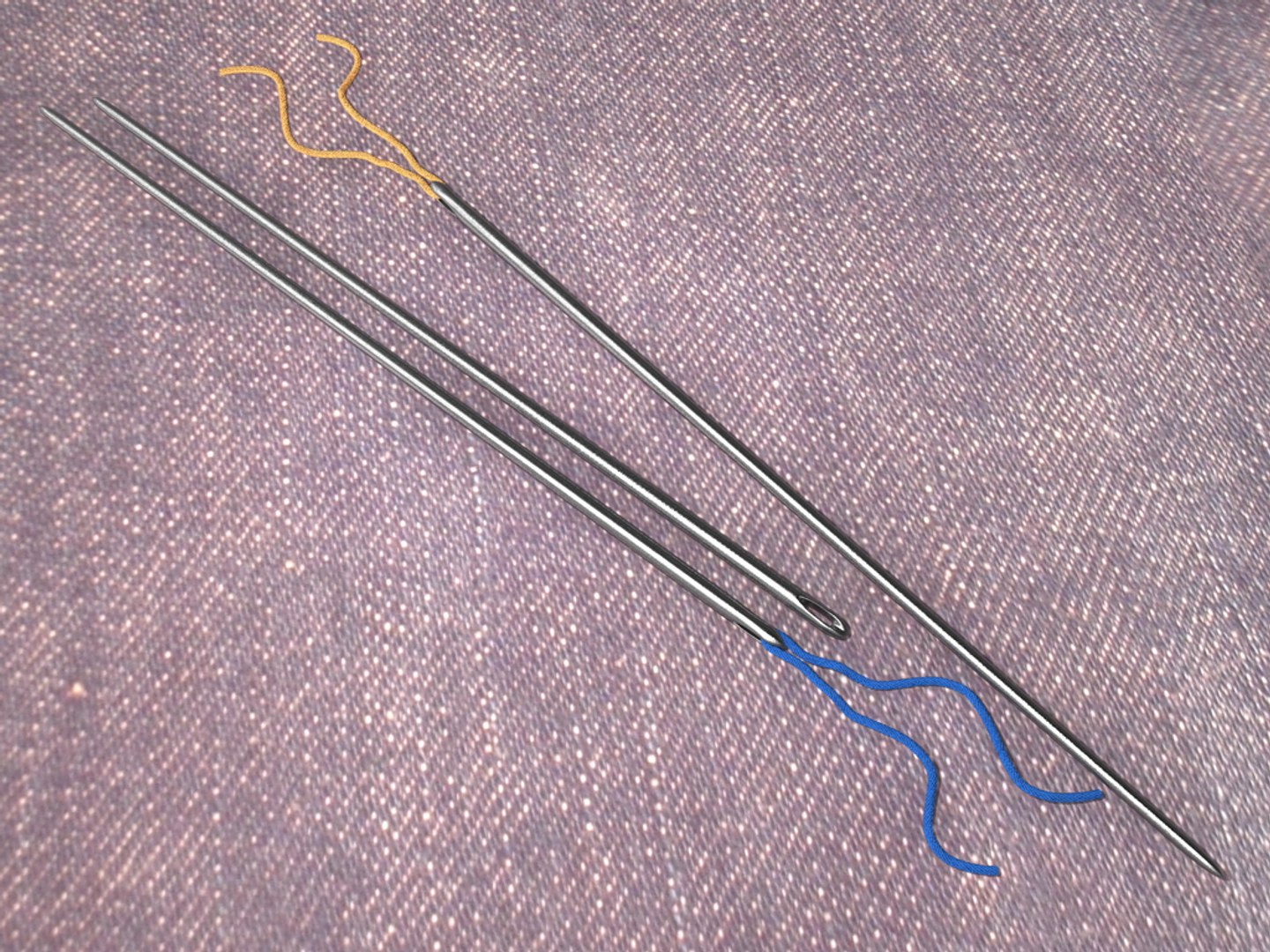 3d model sewing needle string