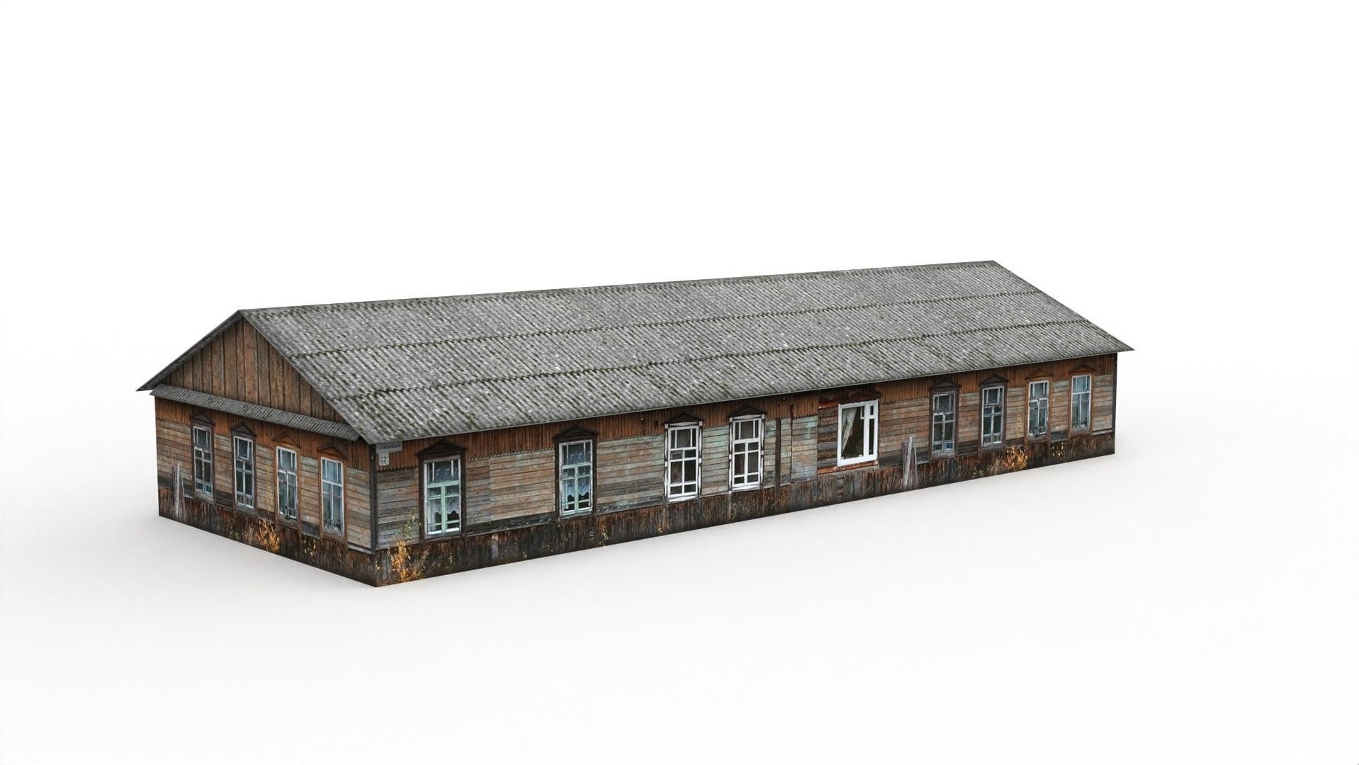 Old Wooden Barrack 3D Model - TurboSquid 1723573