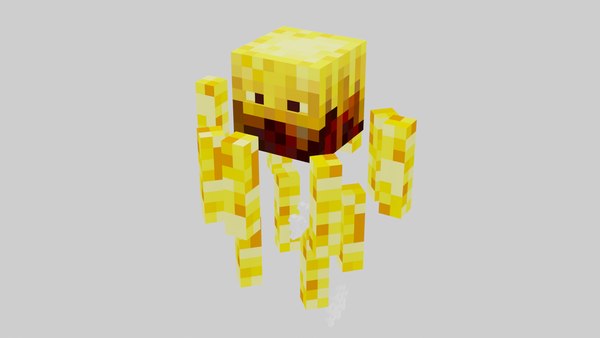 modelo 3d Minecraft Blaze aparejado - TurboSquid 1977673