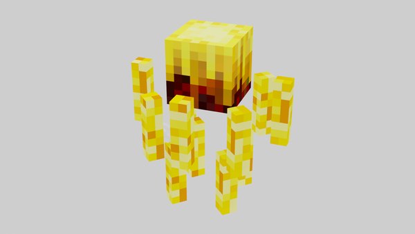 Minecraft Blaze Rigged 3D 모델 - TurboSquid 1977673