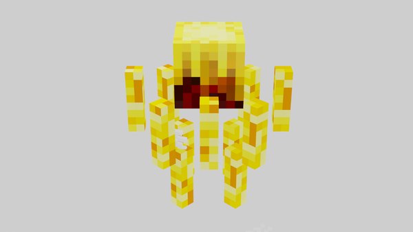modelo 3d Minecraft Blaze aparejado - TurboSquid 1977673
