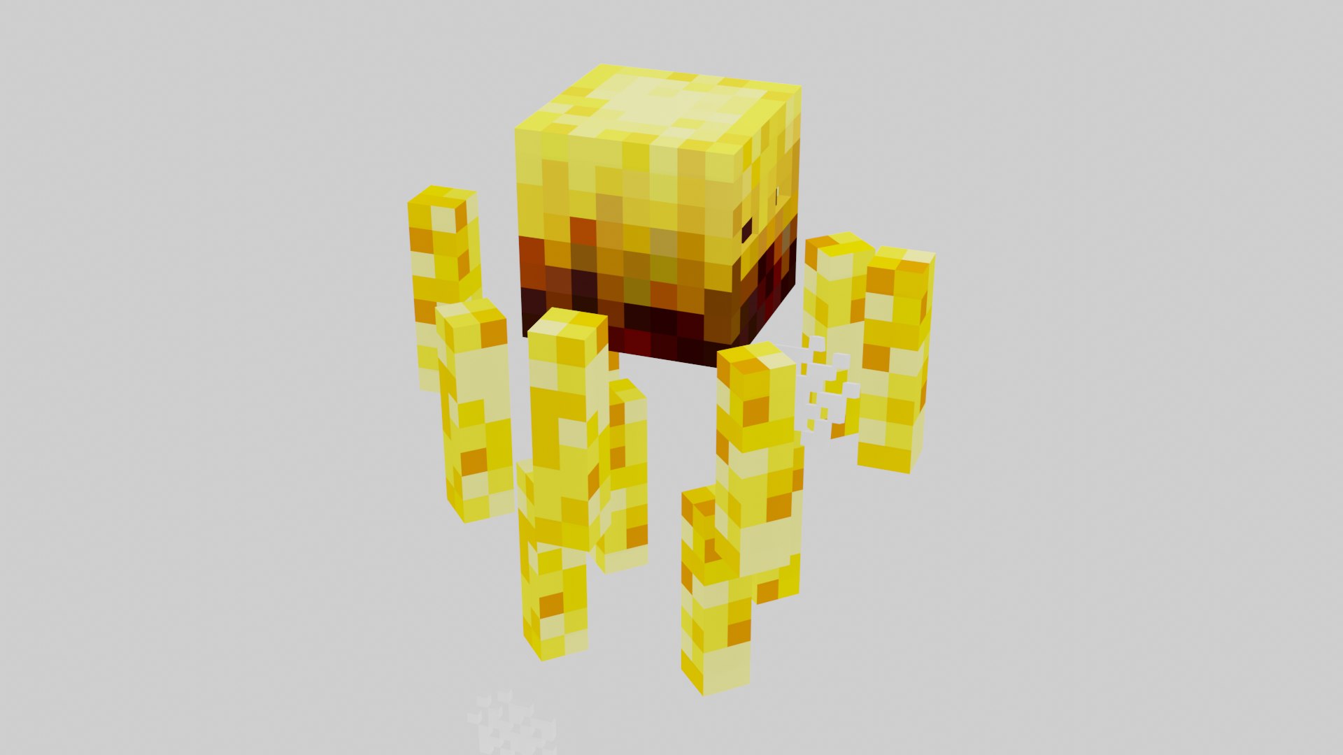 Minecraft Blaze Rigged 3D Model - TurboSquid 1977673