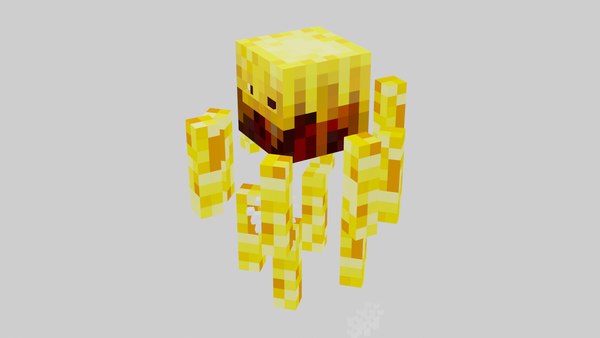 modelo 3d Minecraft Blaze aparejado - TurboSquid 1977673