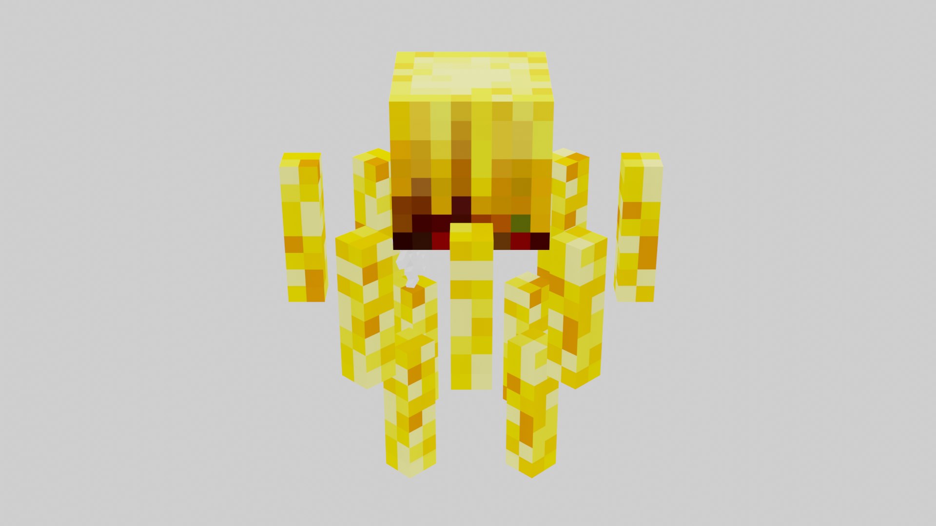 Minecraft Blaze Rigged 3D model - TurboSquid 1977673