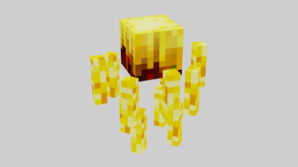 modelo 3d Minecraft Blaze aparejado - TurboSquid 1977673