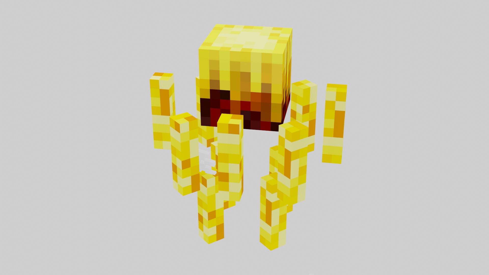 Minecraft Blaze Rigged 3D model - TurboSquid 1977673