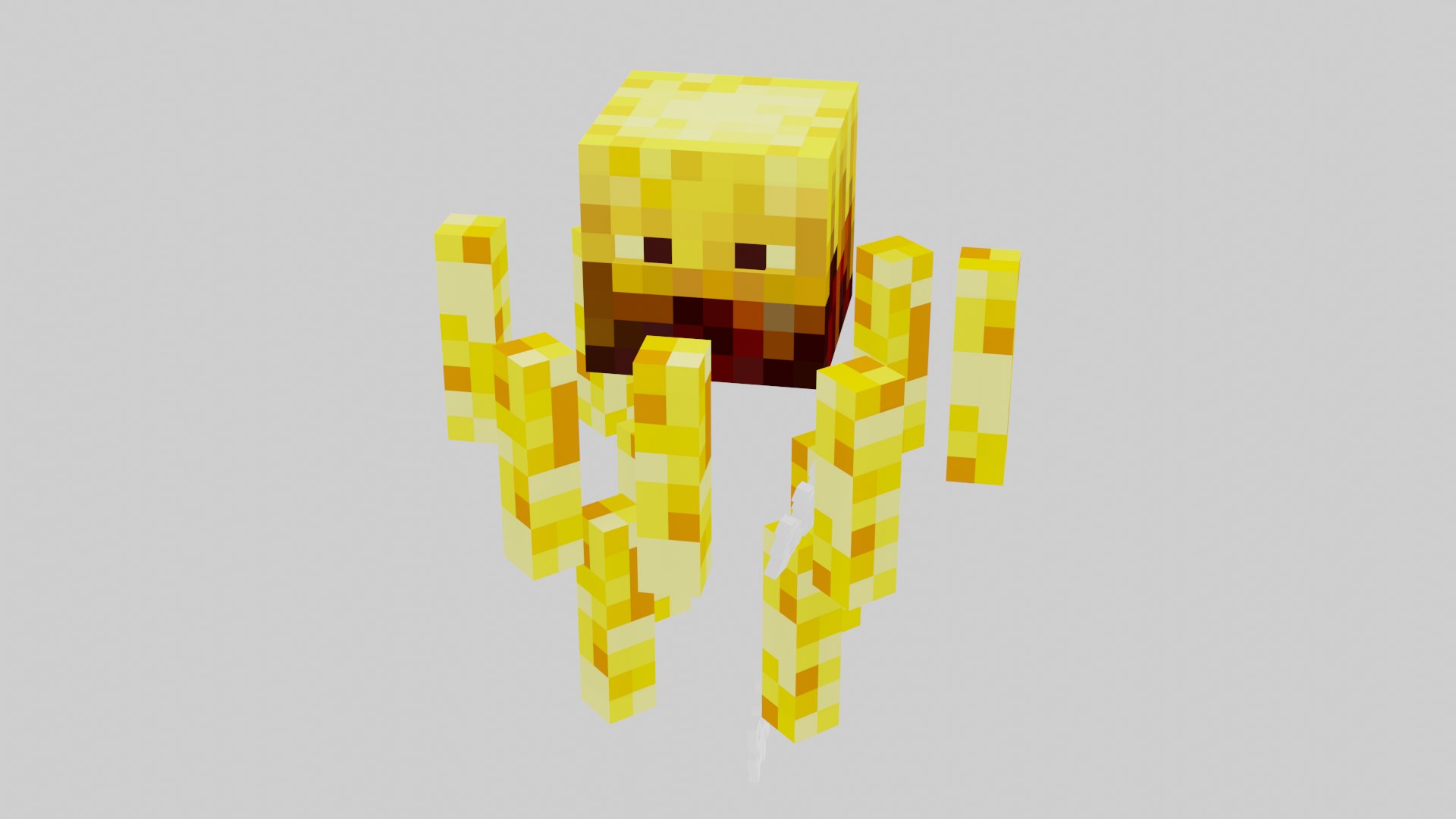 Minecraft Blaze Rigged 3D model - TurboSquid 1977673