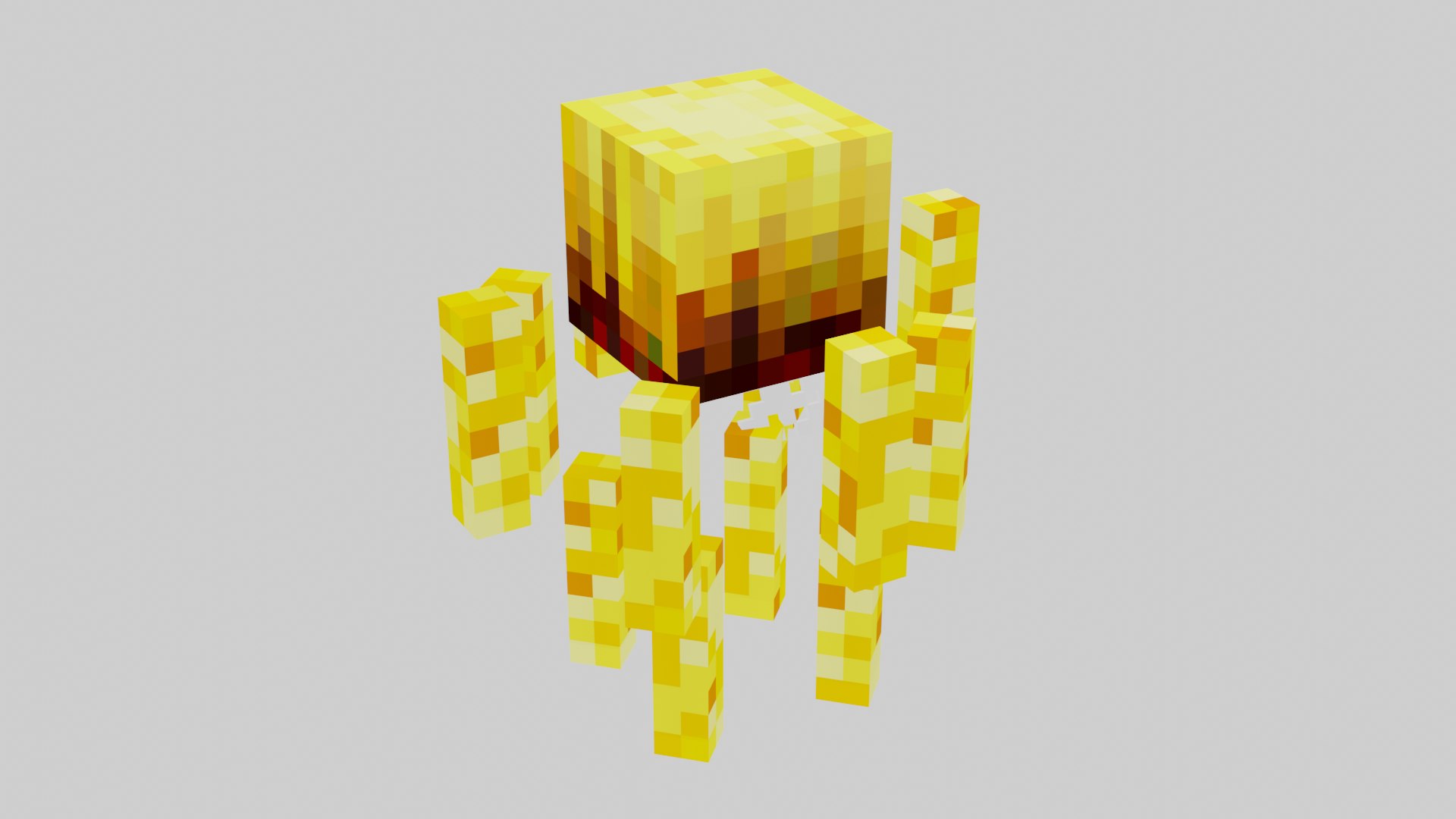 Minecraft Blaze Rigged 3D Model - TurboSquid 1977673