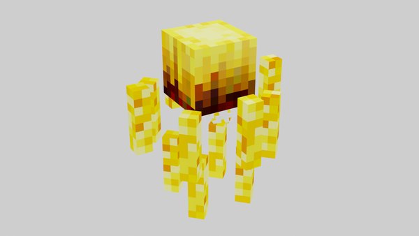 modelo 3d Minecraft Blaze aparejado - TurboSquid 1977673