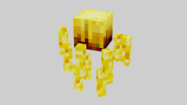 Minecraft Blaze Rigged 3D 모델 - TurboSquid 1977673