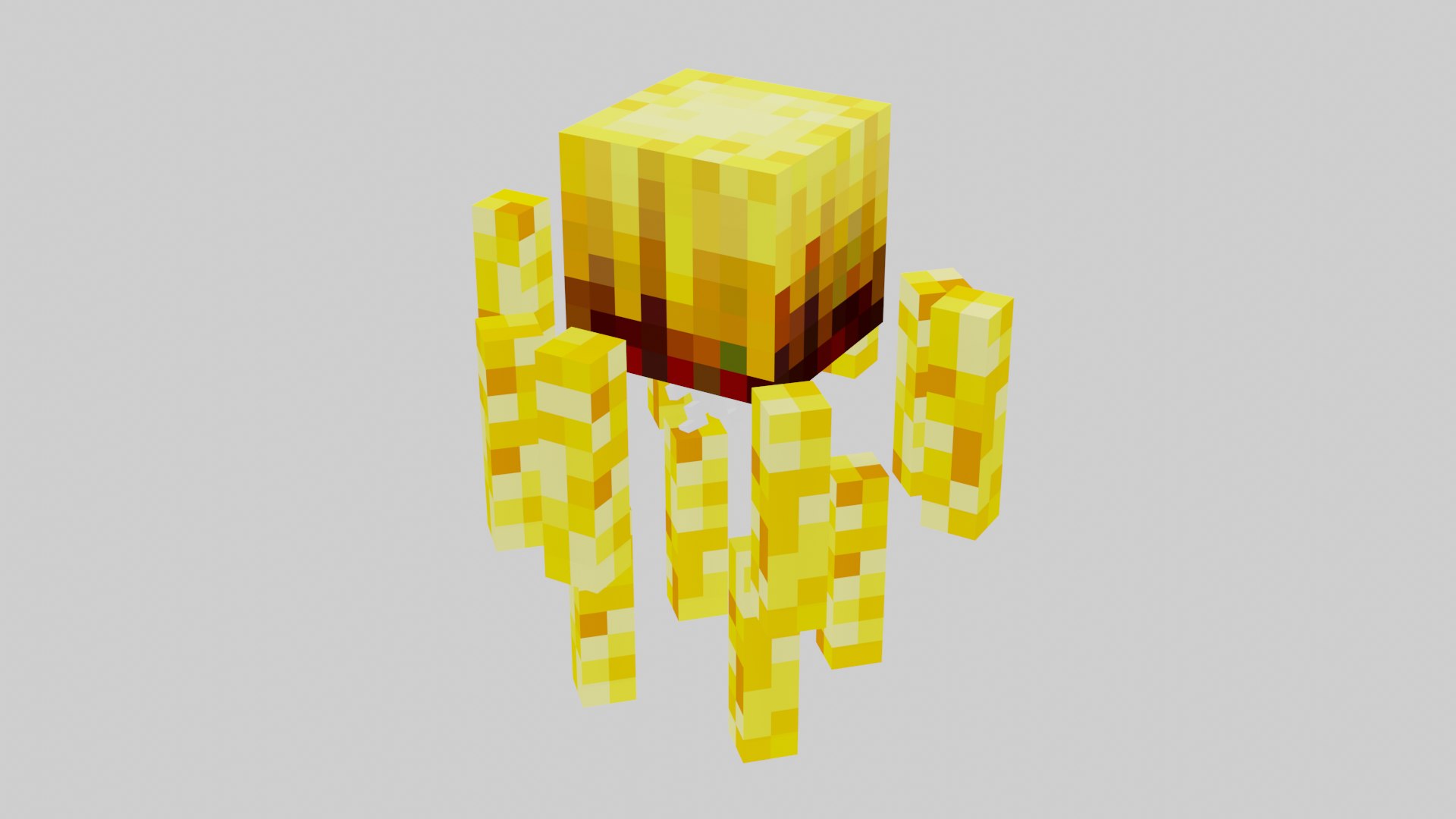 Minecraft Blaze Rigged 3D Model - TurboSquid 1977673