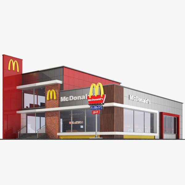free fast food restaurant 3d model