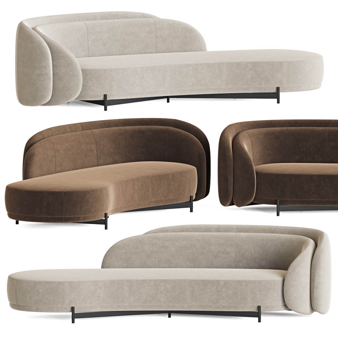 3D Model Layered Sofa - TurboSquid 1702740
