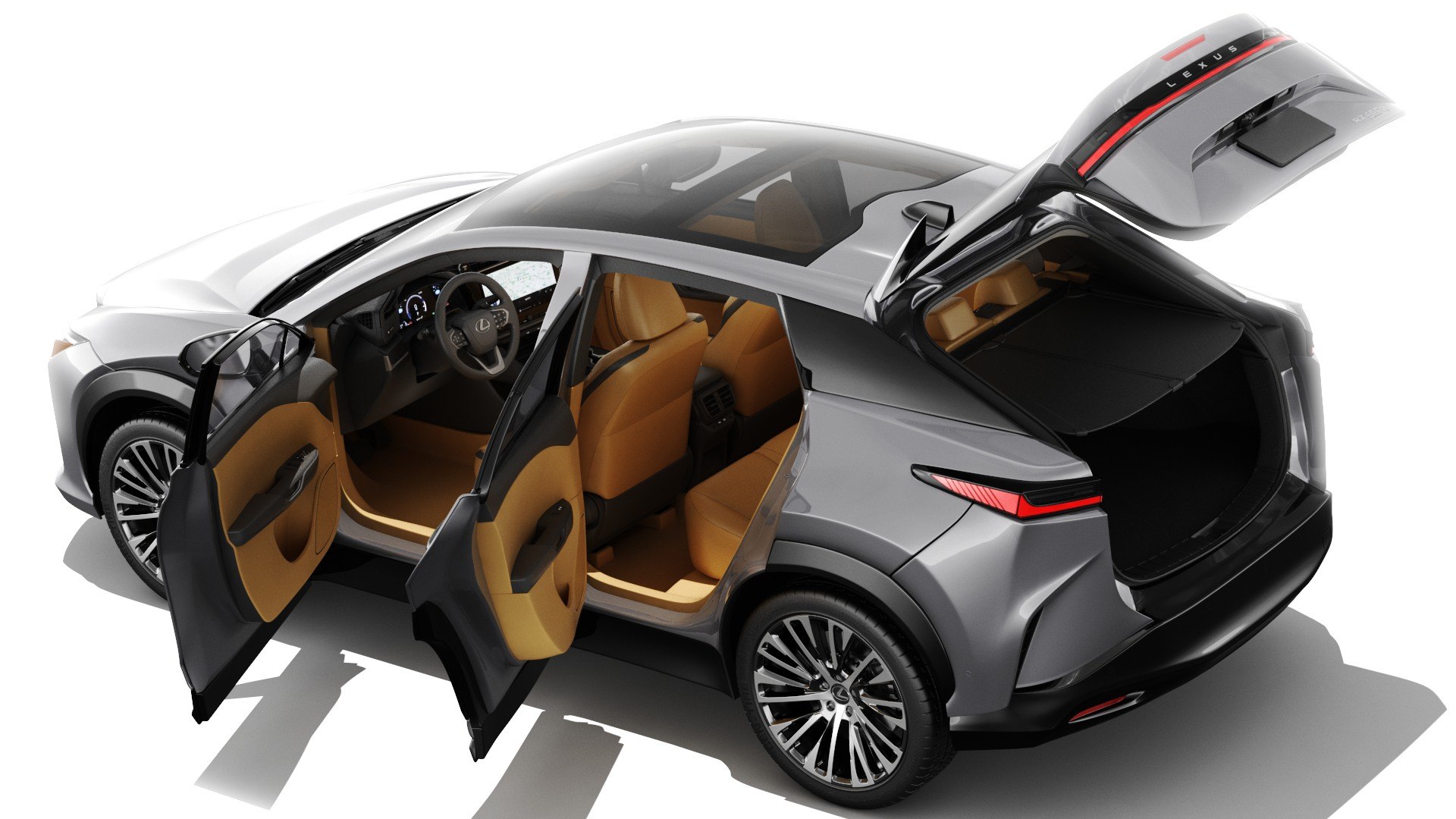 Lexus RZ 450e 2023 with interior 3D model - TurboSquid 2153128