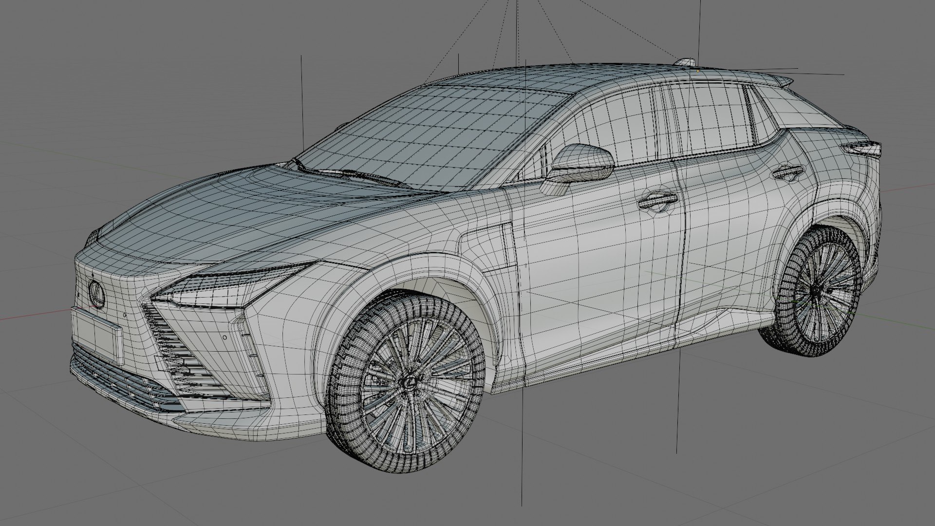 Lexus RZ 450e 2023 with interior 3D model - TurboSquid 2153128
