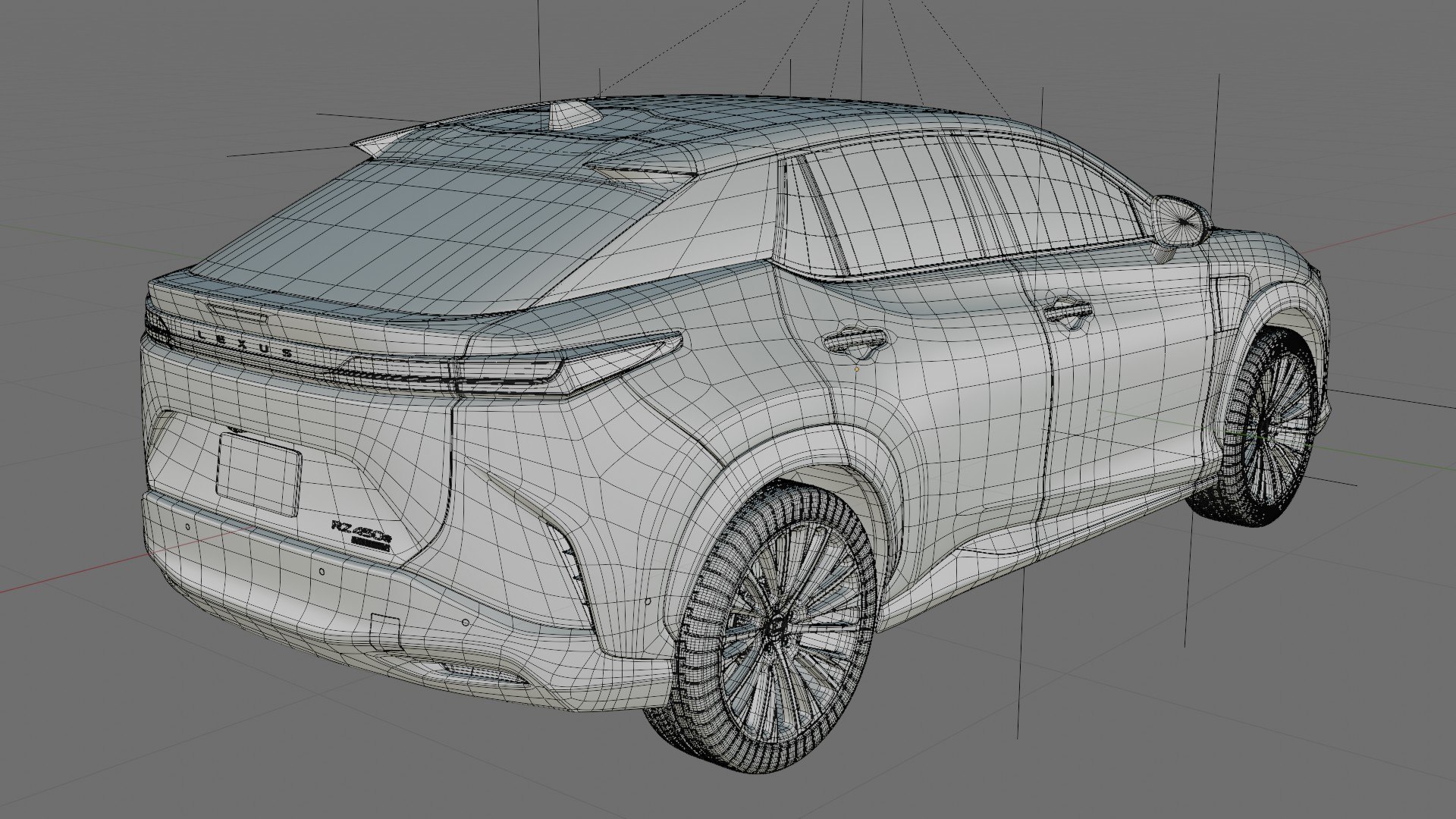 Lexus RZ 450e 2023 with interior 3D model - TurboSquid 2153128