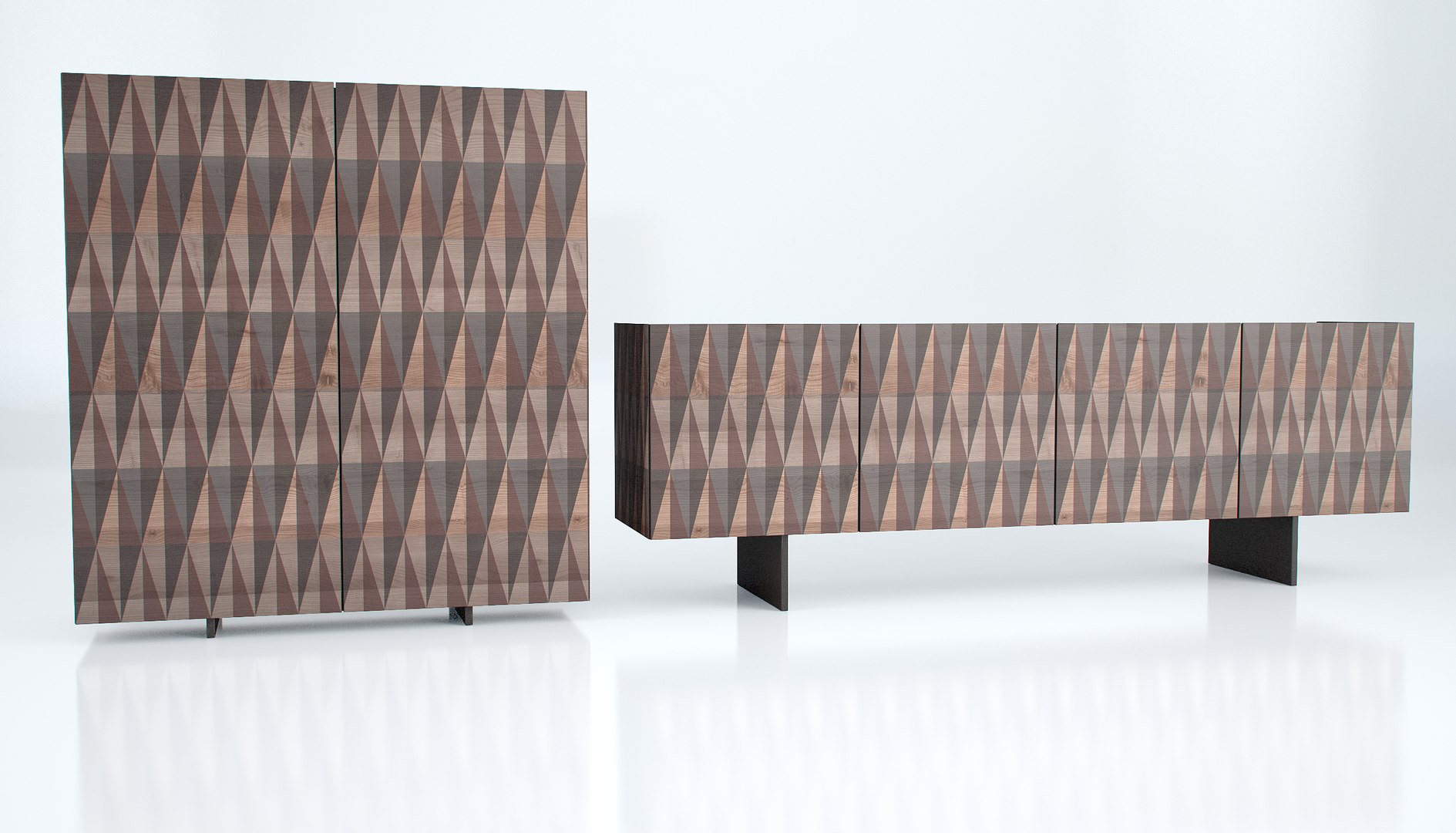 Arabesque Sideboard Cattelan 3d Model