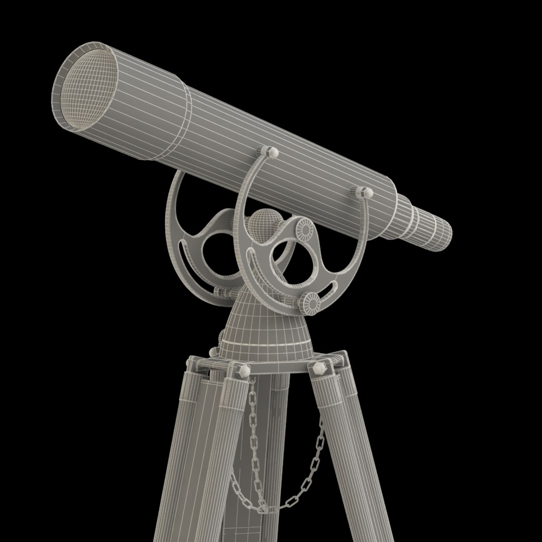 Antique Telescope 3D Model - TurboSquid 730012