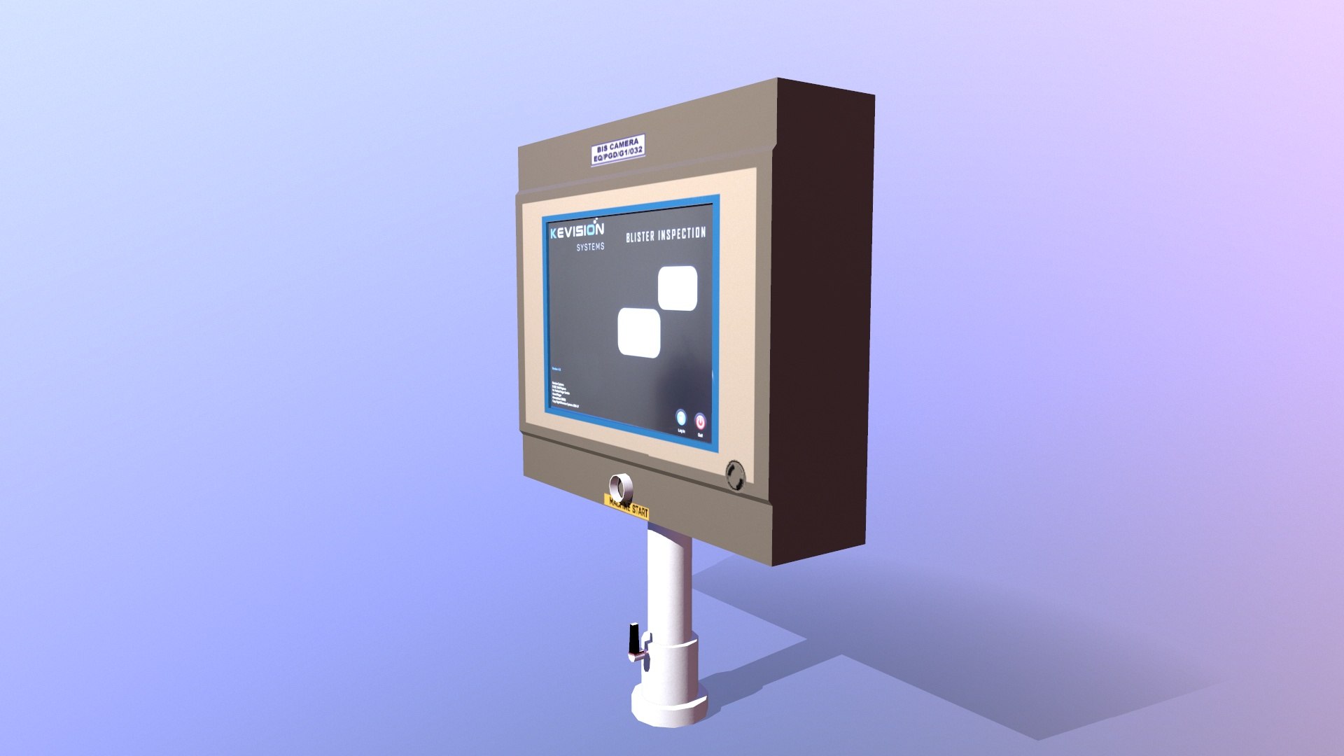 HMI Panel 3D Model - TurboSquid 2287290
