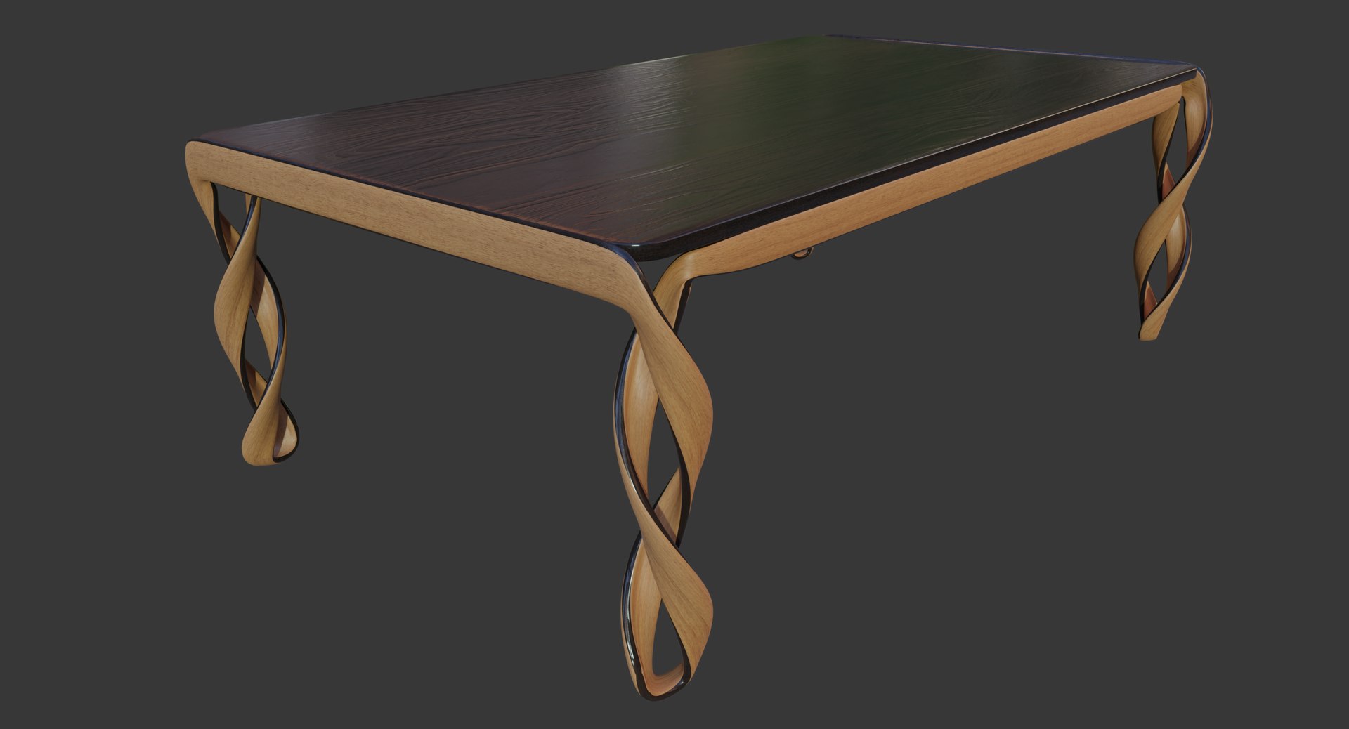 Table Double Helix 3D Model - TurboSquid 1472095
