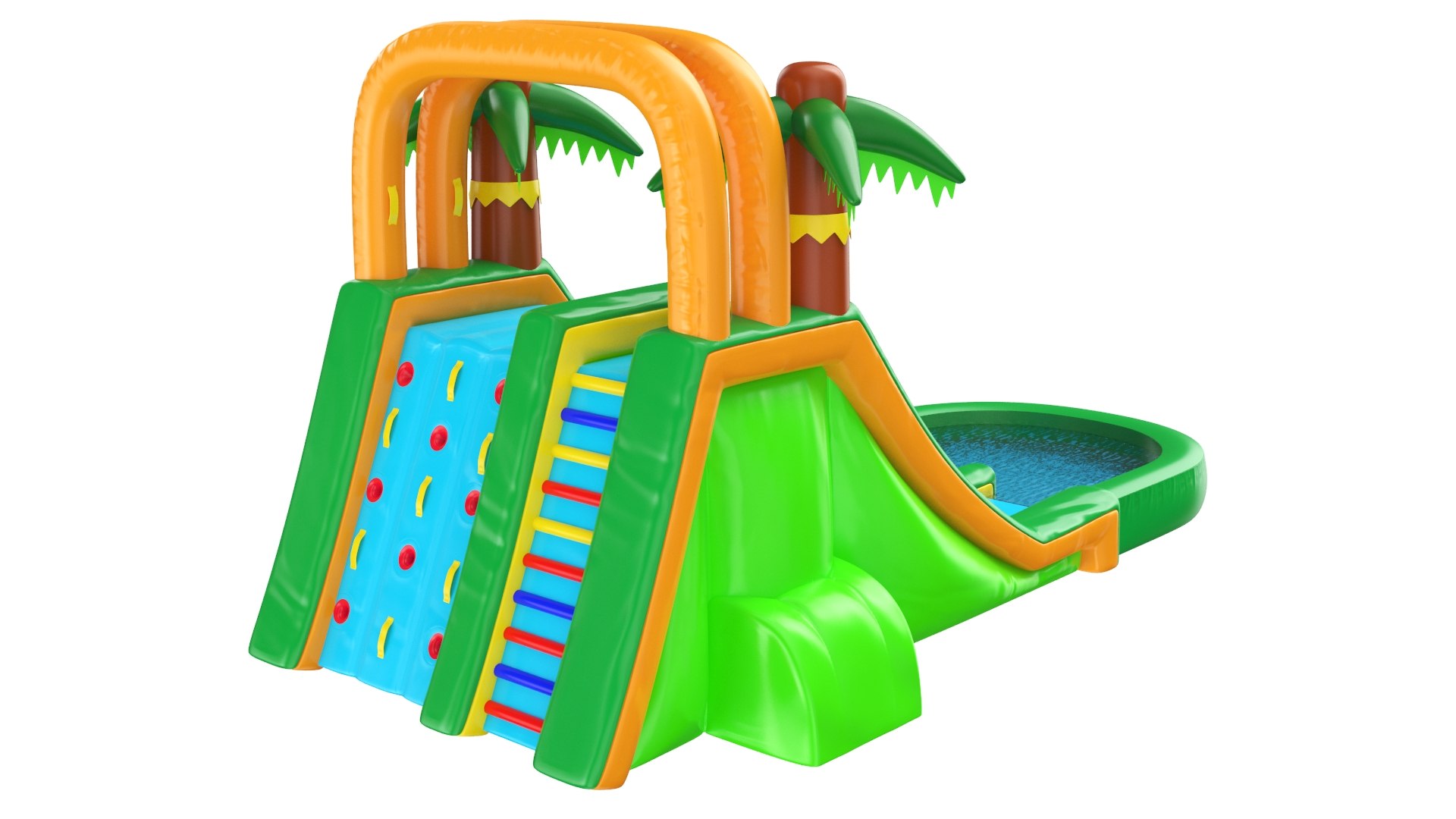 Three Water Slides 3D - TurboSquid 1959482