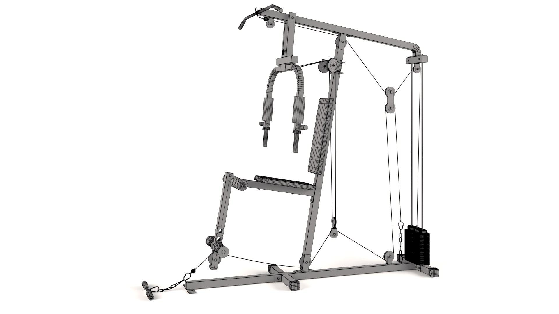 Arm Pull Gym Machine 3D Model - TurboSquid 1723031