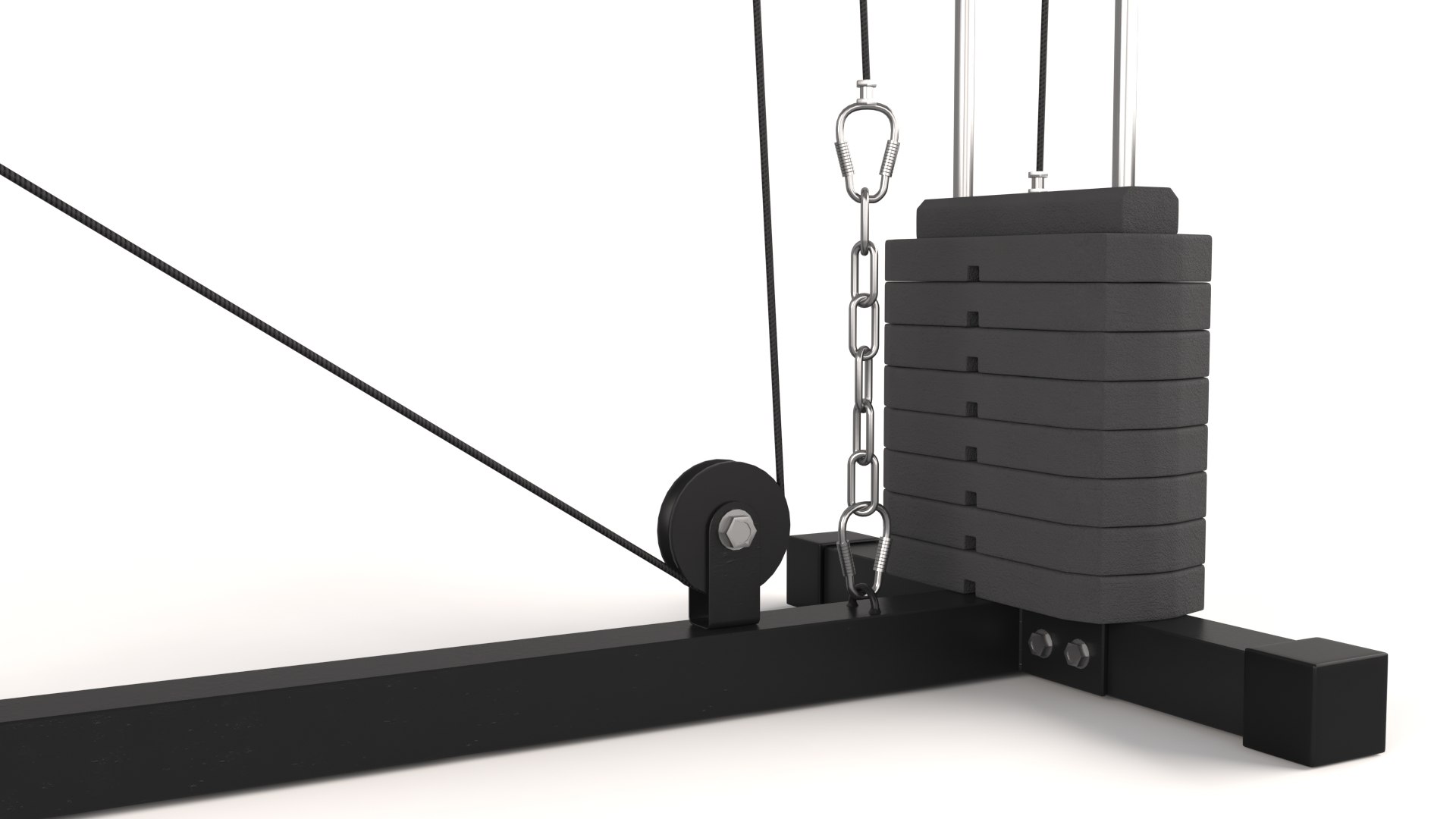 Arm Pull Gym Machine 3D Model - TurboSquid 1723031