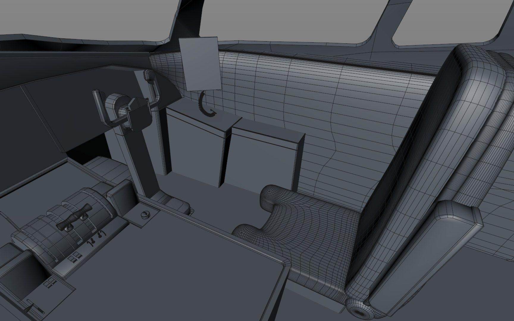 Plane Interior Cockpit 3d Model