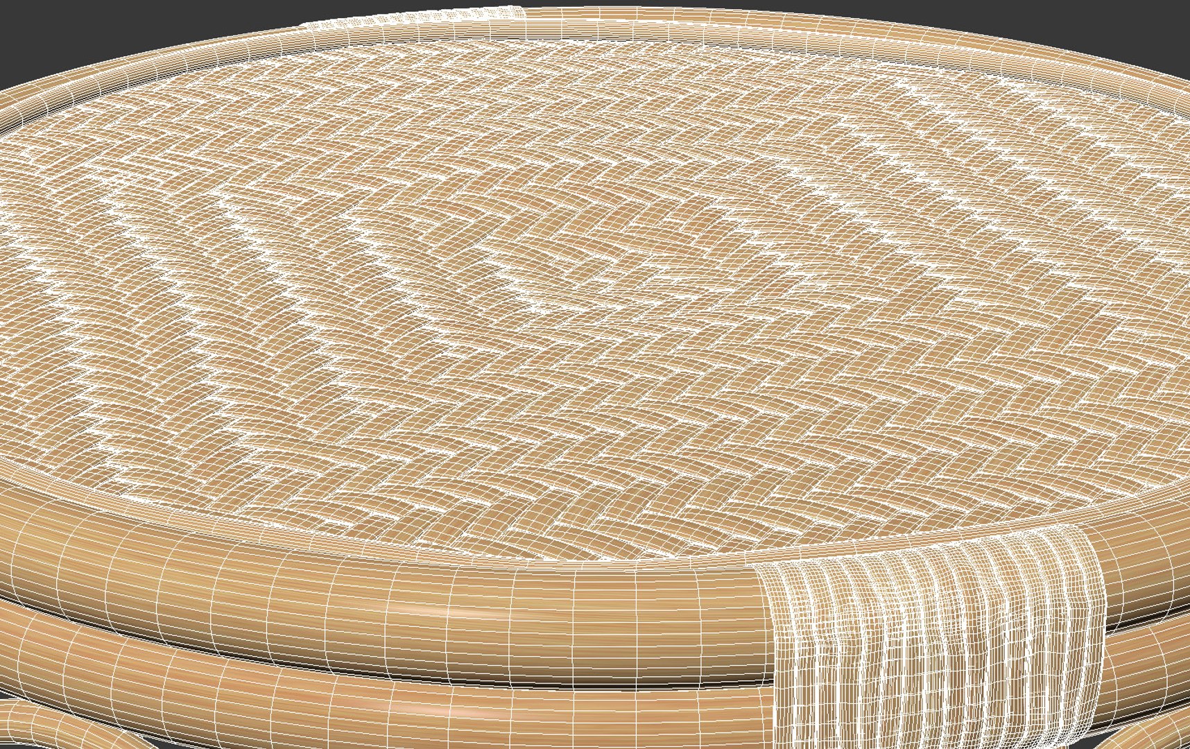 3D model Rattan side table natural malu - TurboSquid 1952805