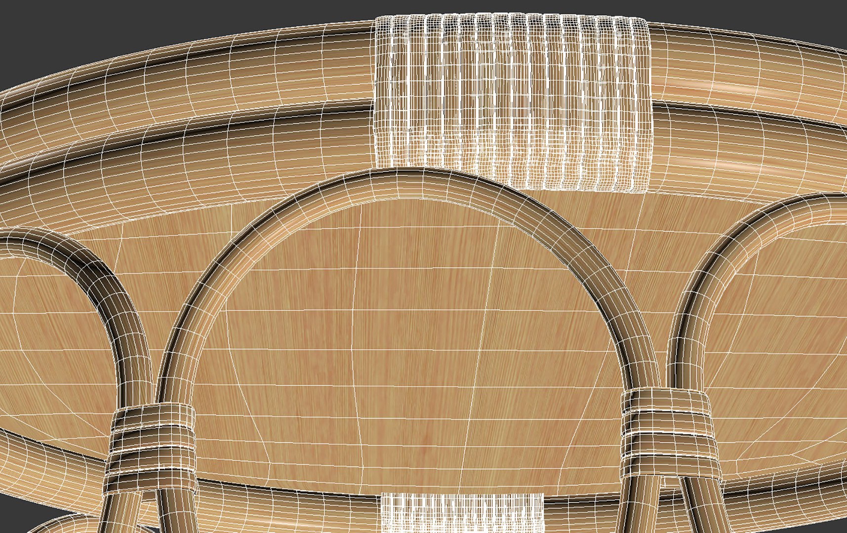 3d Model Rattan Side Table Natural Malu Turbosquid 1952805