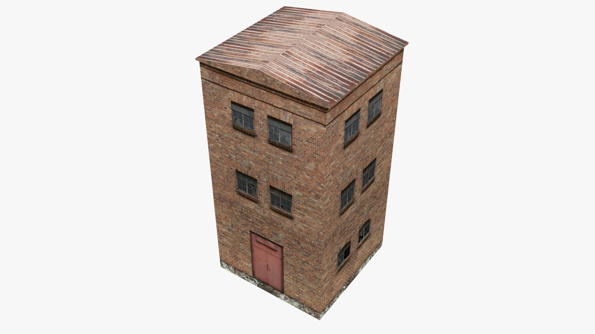 3d old building model