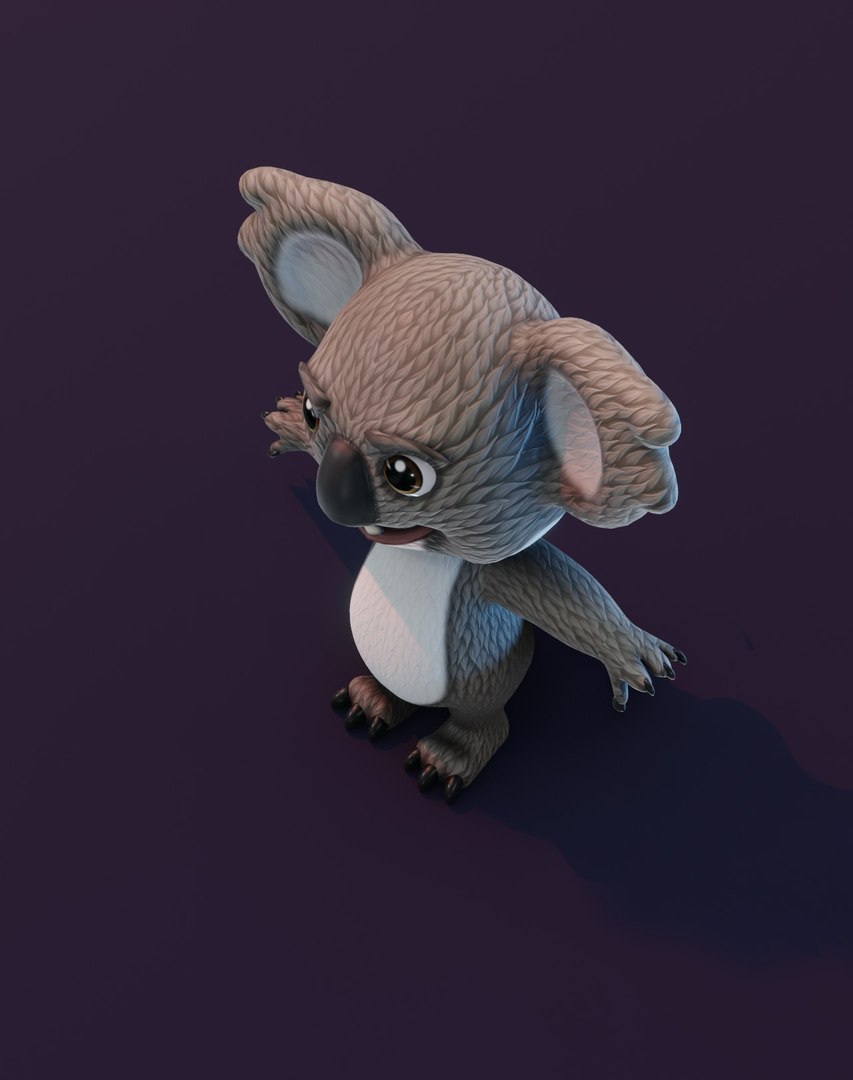 Cartoon Koala Rigged 3D Model 3D Model - TurboSquid 1980224