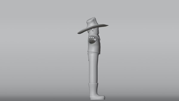 Minimal Cowboy 3D Cartoon Character model - TurboSquid 1795106