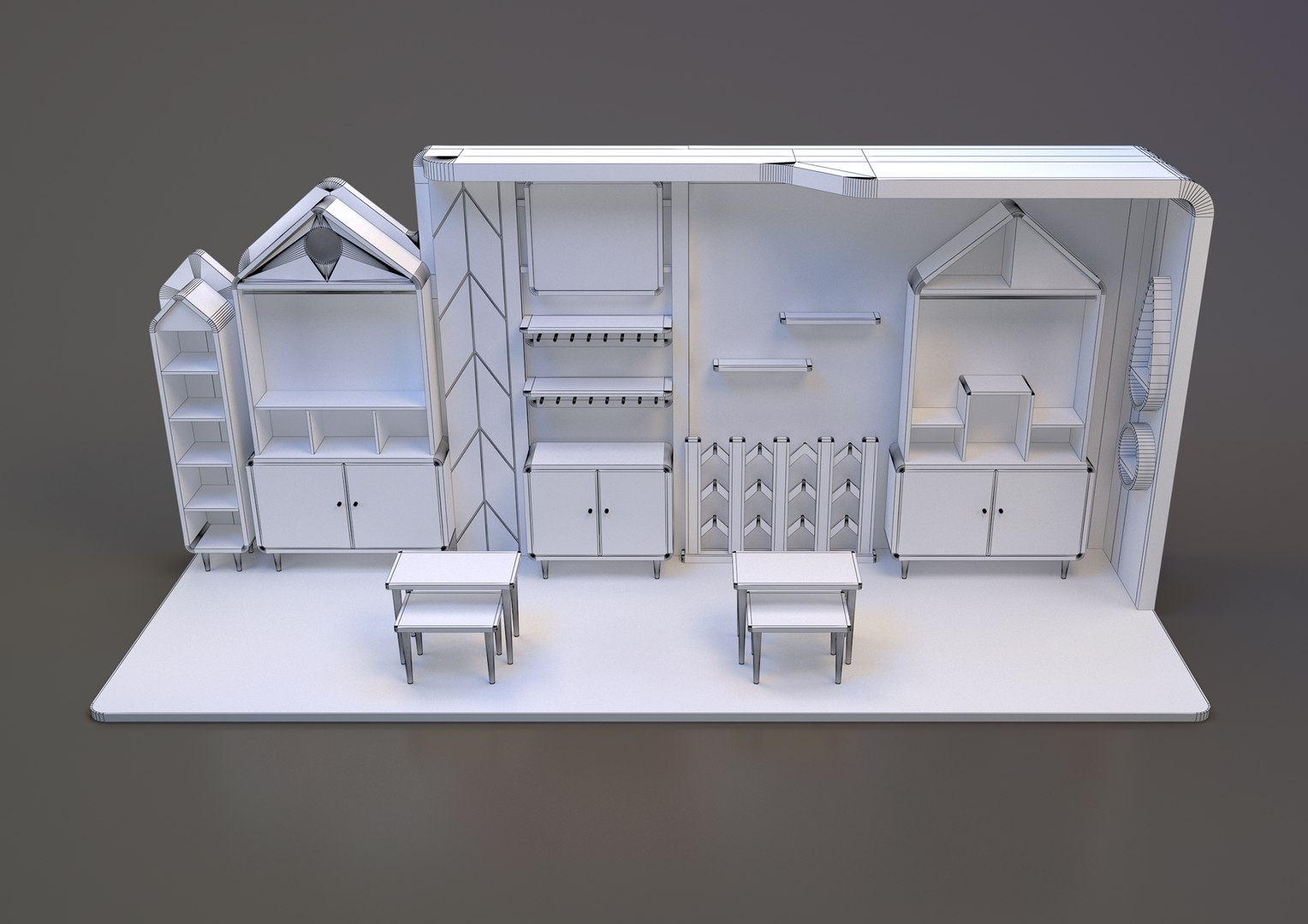 MINI BOOTH 01 Model - TurboSquid 1849278