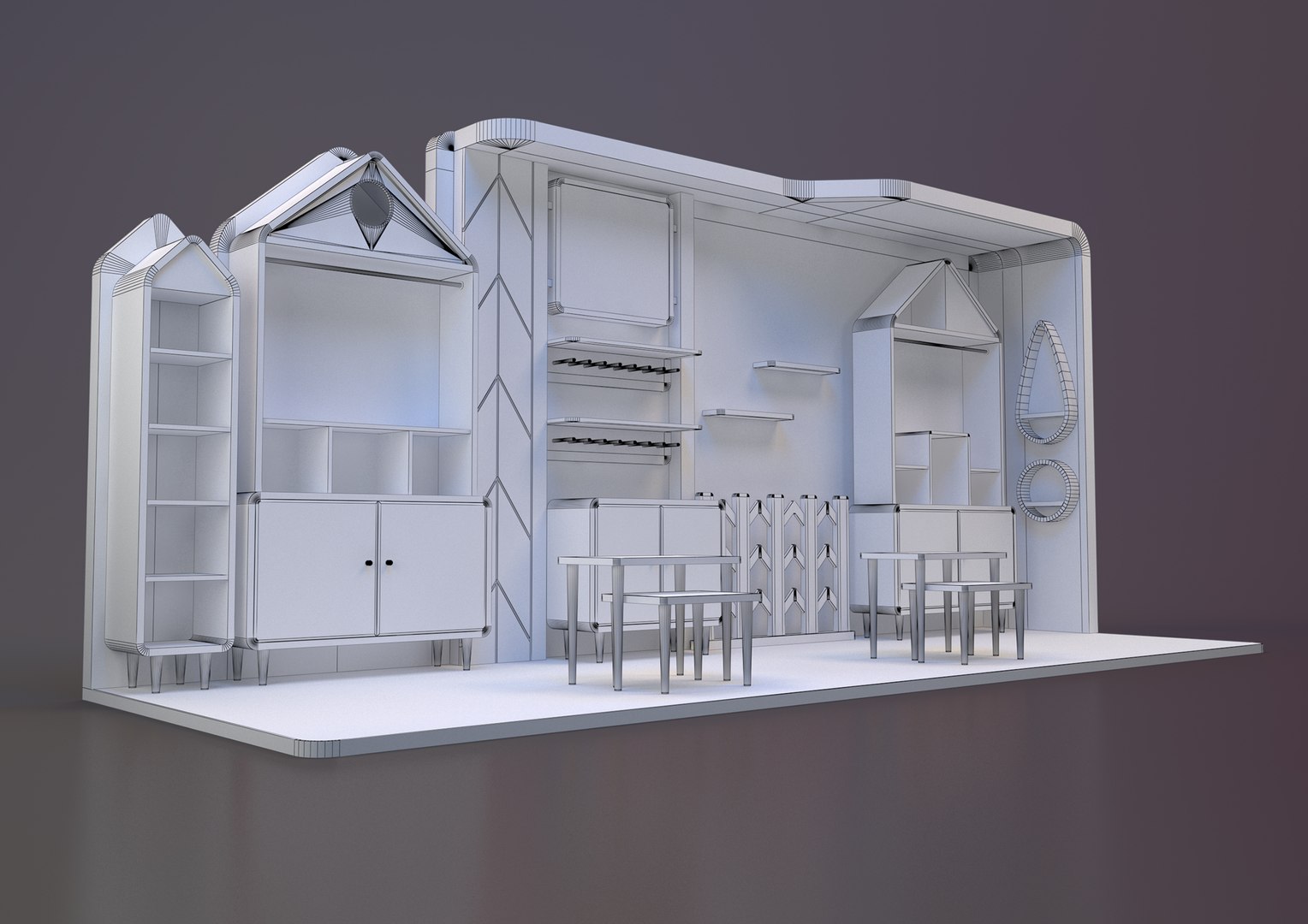 MINI BOOTH 01 Model - TurboSquid 1849278