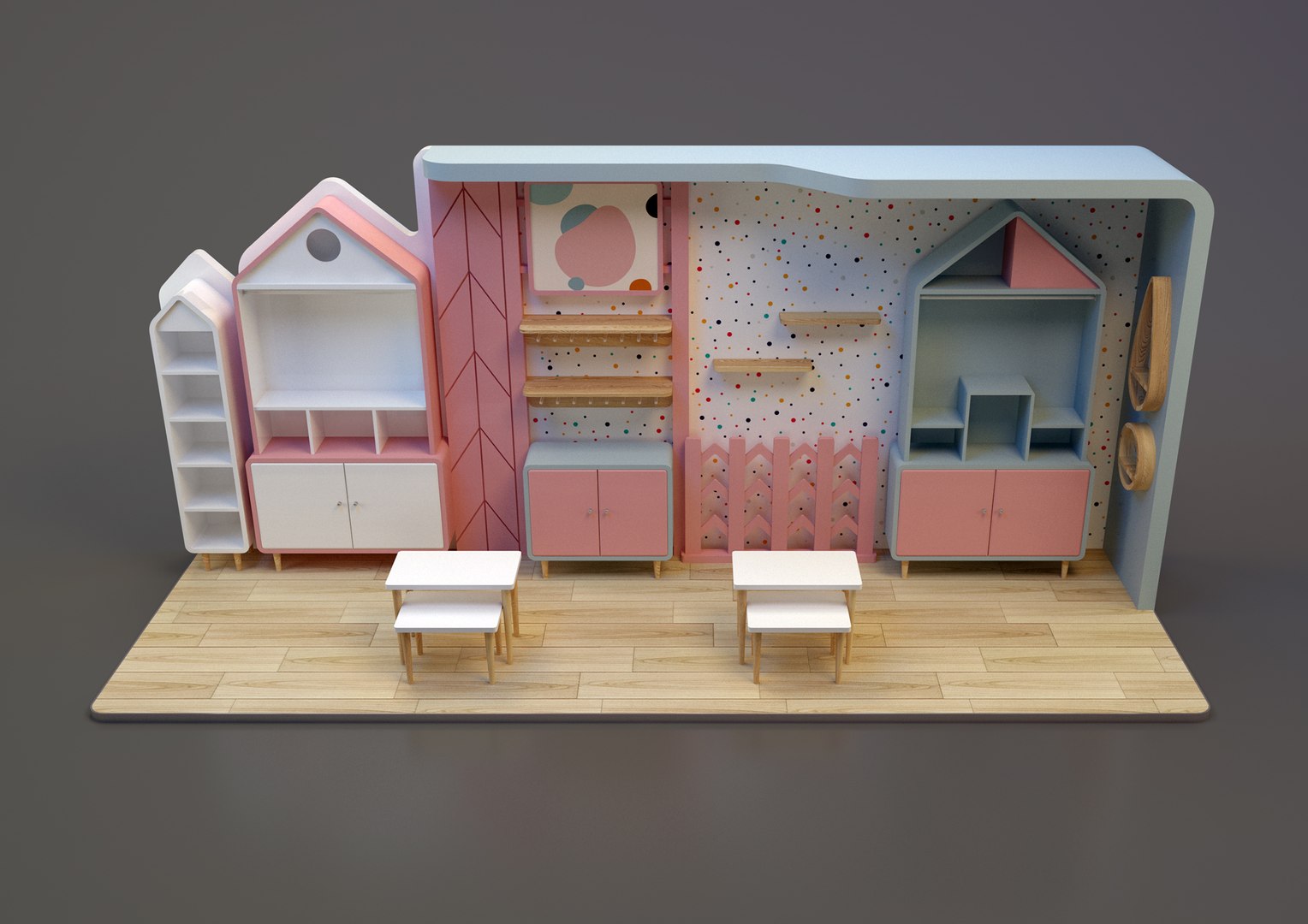 MINI BOOTH 01 Model - TurboSquid 1849278