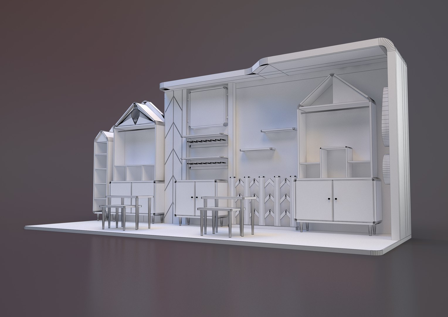 MINI BOOTH 01 Model - TurboSquid 1849278